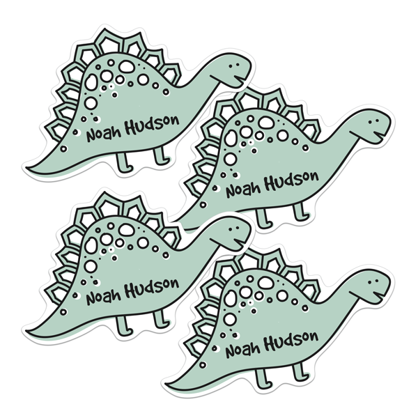Stegosaurus Die-Cut Labels – LabelDaddy