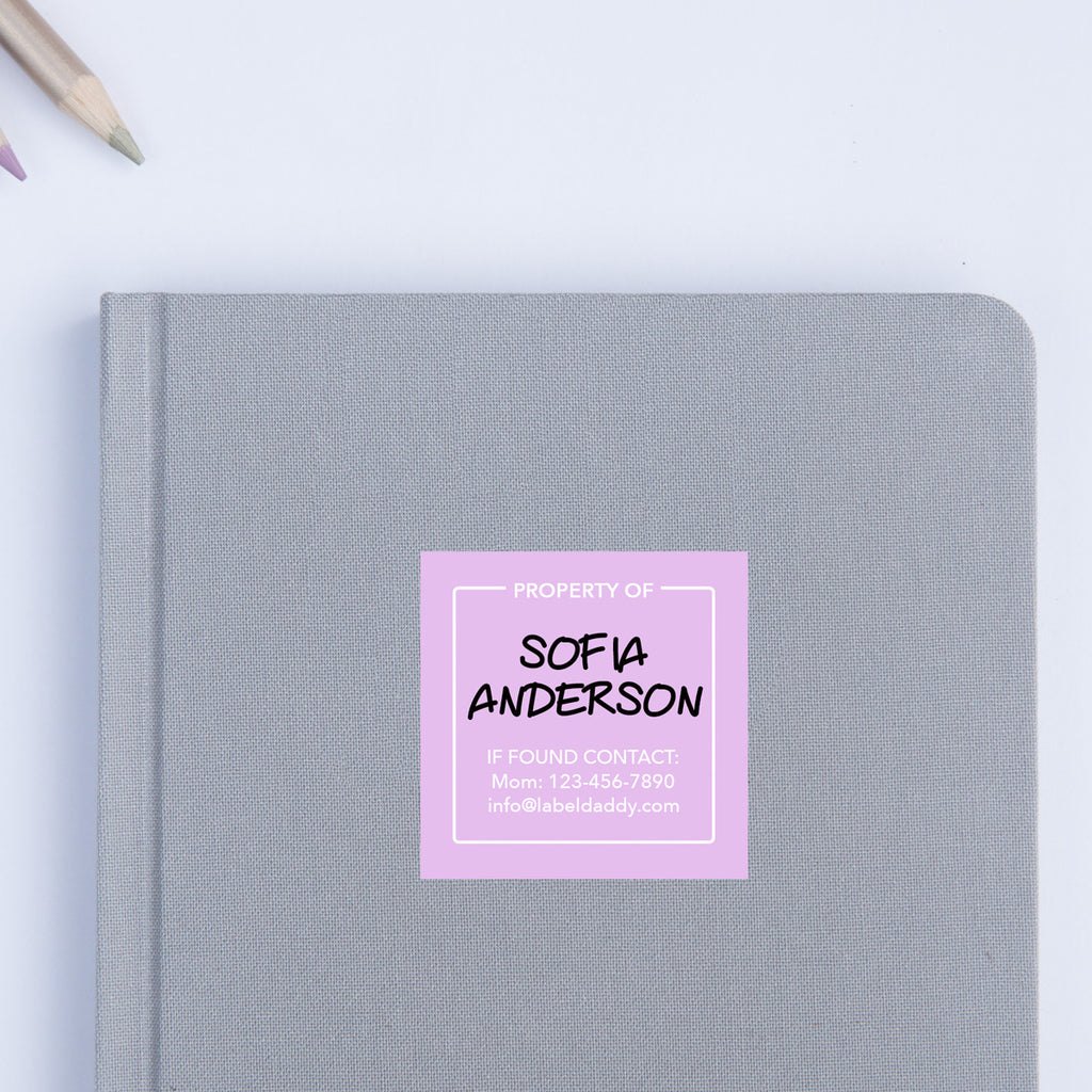 Basic Square Contact Labels – LabelDaddy