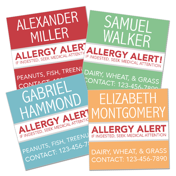 Allergy Labels – LabelDaddy