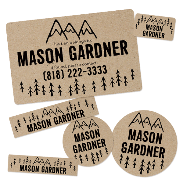 Camp Name Labels For Clothes | Sleepaway Camp Labels Stick On ...